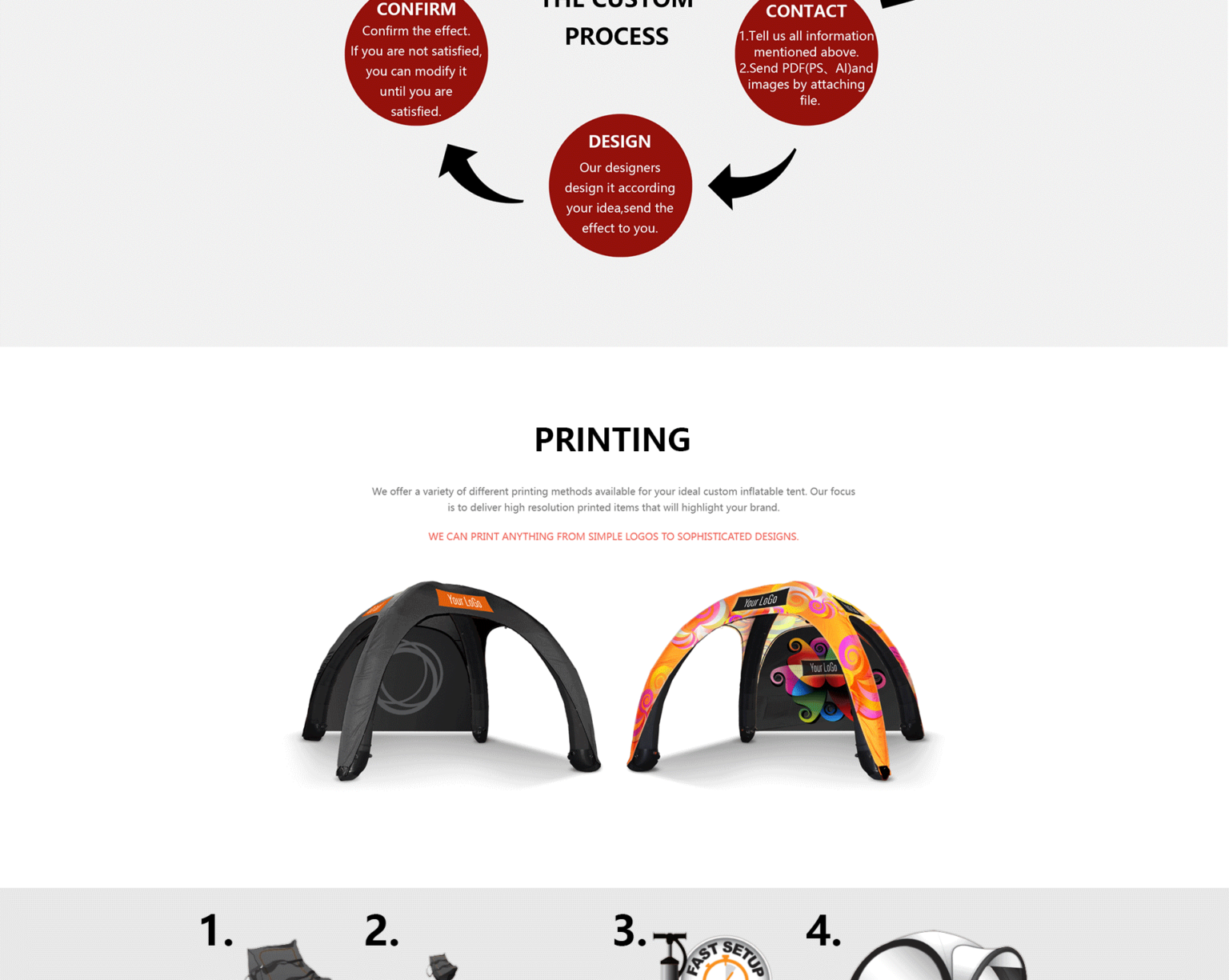 23x23 Custom Spider Inflatable Tent