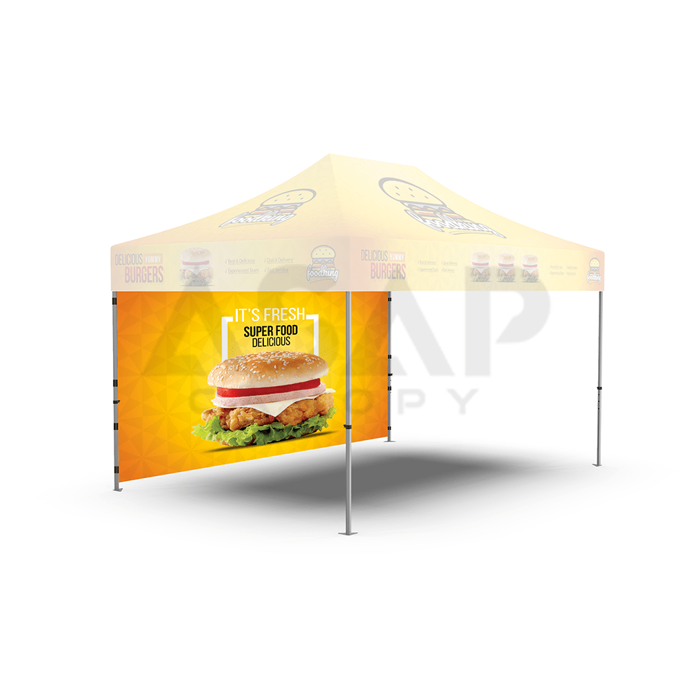 CUSTOM PRINTED INFLATABLE TENT SIDE WALL - ASAP Canopy - Can