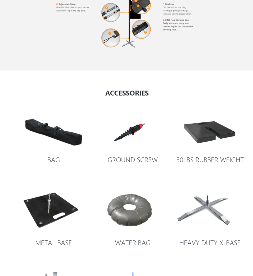 Custom Blade Flags 8ft 10ft 12ft 15ft