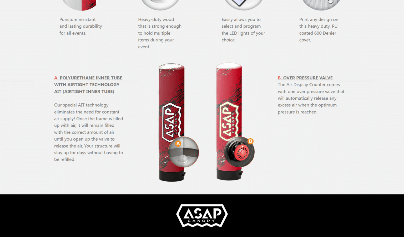 Custom Design Your Own Inflatable Pillars