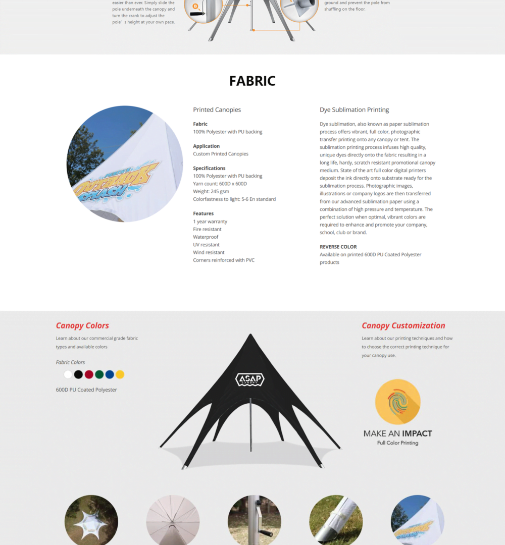 20ft Single Pole Star Tent | Star Tents