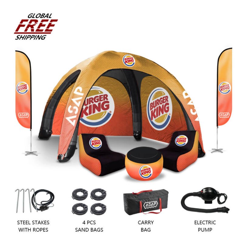 Inflatable Tent Enhances Burger King Experience