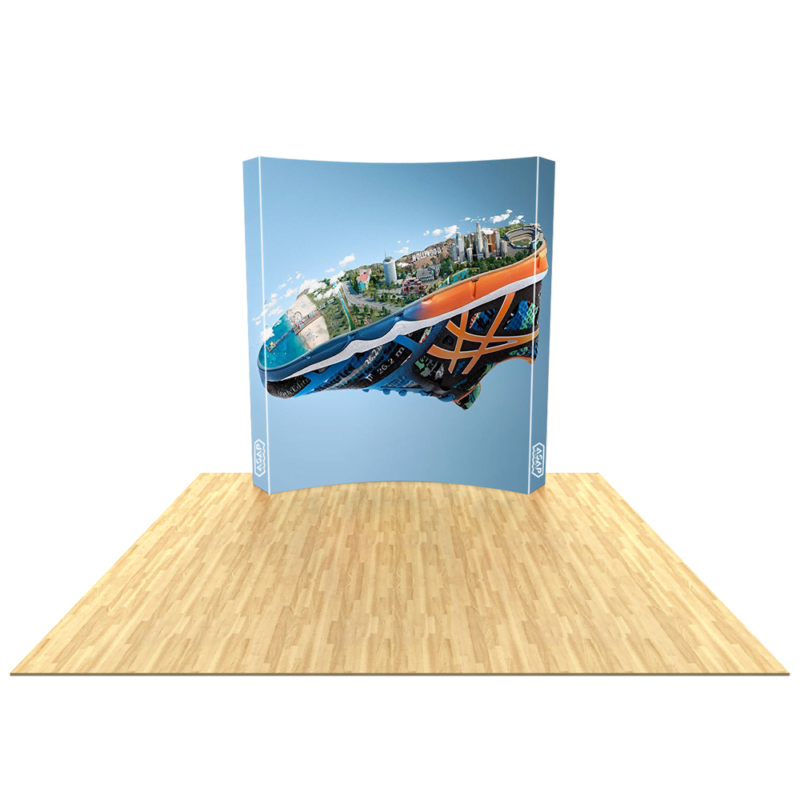 ASAP 89FT Curved Backlit Pop Up Displays