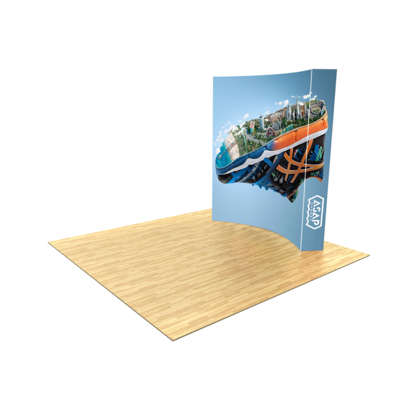 ASAP 89FT Curved Backlit Pop Up Displays