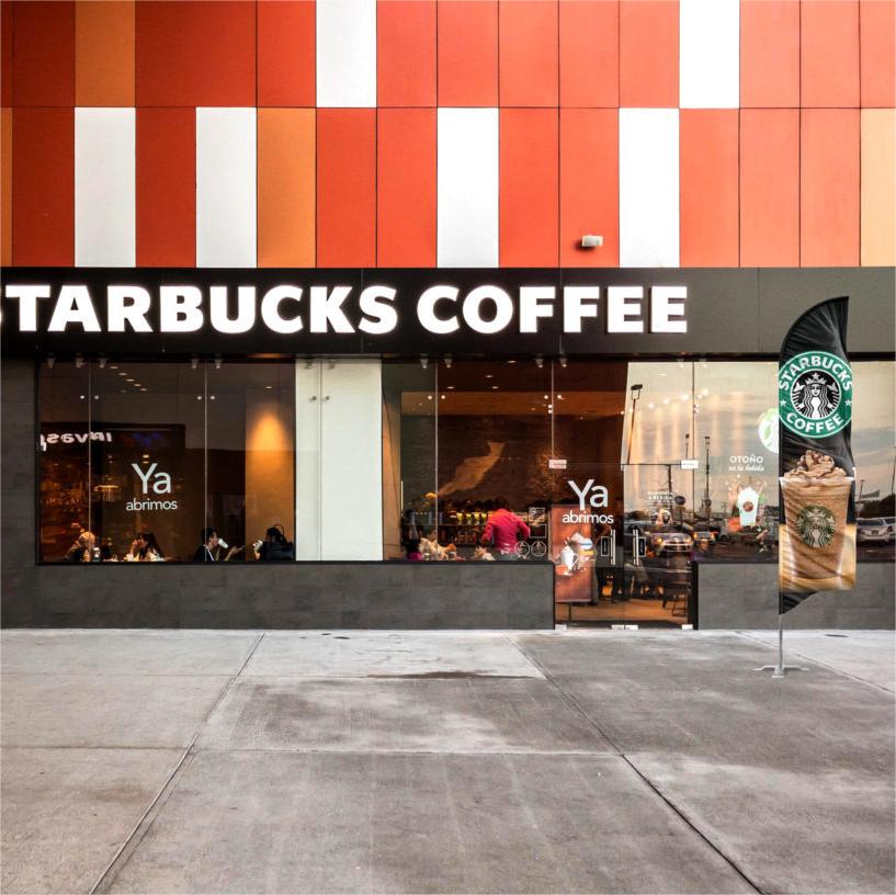 Starbucks Cleverly Uses Customized Flags In Brand Promotion